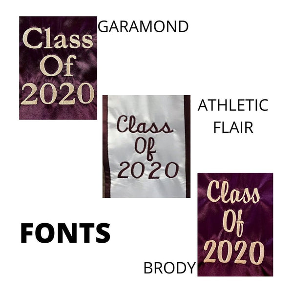 2025 TEXAS STATE WHITE & MAROON GRADUATION STOLE +1 CUSTOM ITEM ...